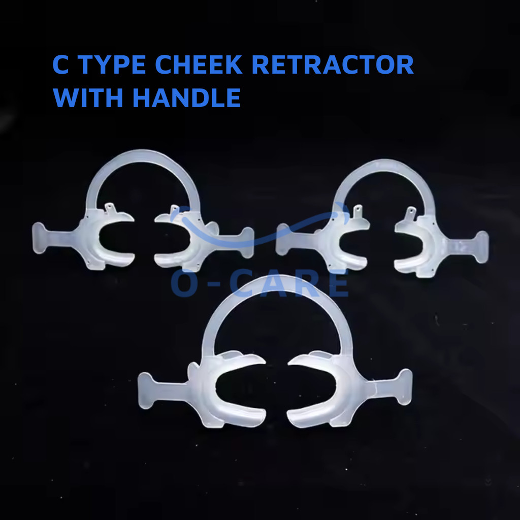 C Type Cheek Retractor with Handle Dental Cheek Retractor Autoclavable ...