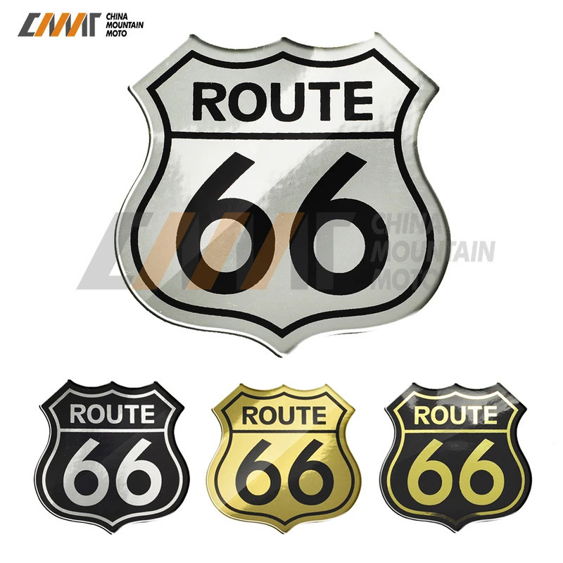 3D Motorcycle Decal America US Route 66 Sticker Case for Harley Touring ...
