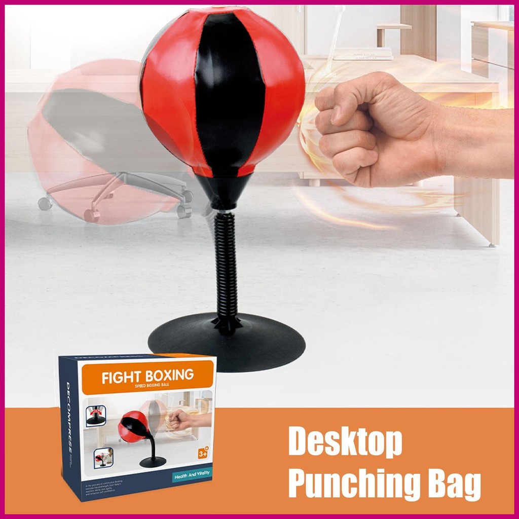 Suction Cup Boxing Bag Desk Reflex Speed Suction Cup Punching Bag ...