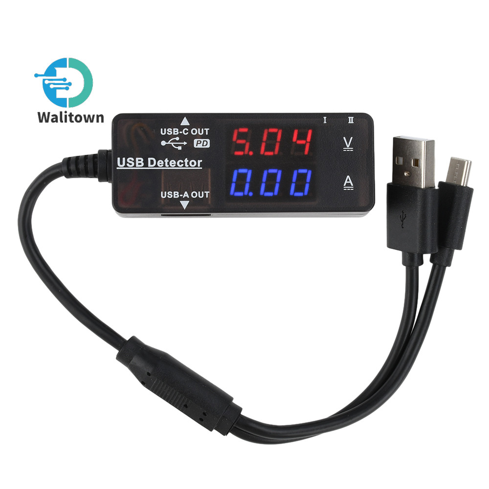 USB A+C Voltage and Current Meter Digital Dual Display Meter Mobile ... USB A+C Voltage and Current Meter Digital Dual Display Meter Mobile ...