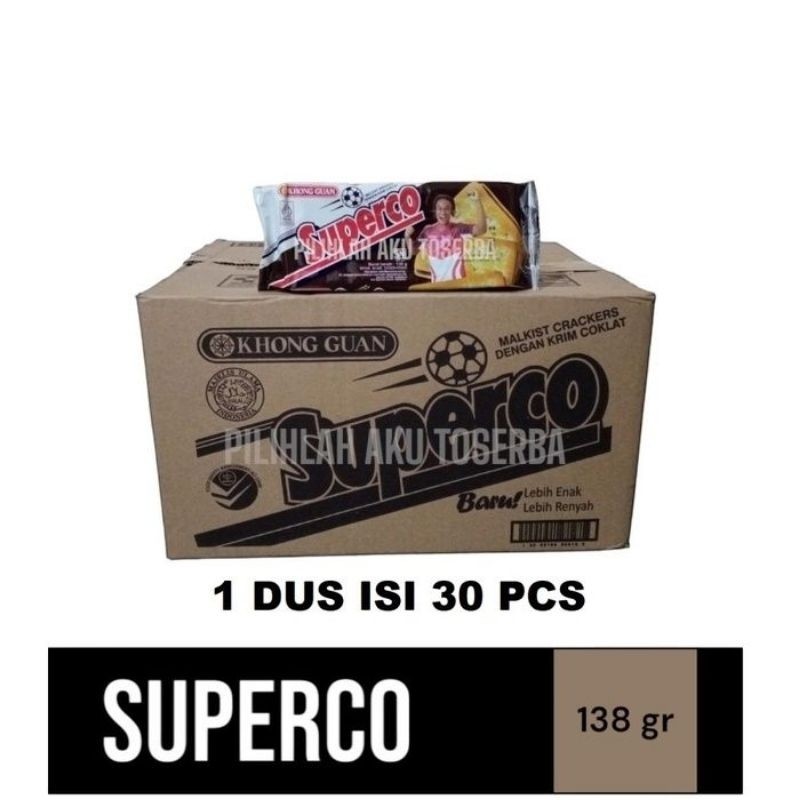 Superco Khong Guan Malkist Crackers Dengan Krim Coklat 138g/Harga untuk Satu karton isi 30bks ...