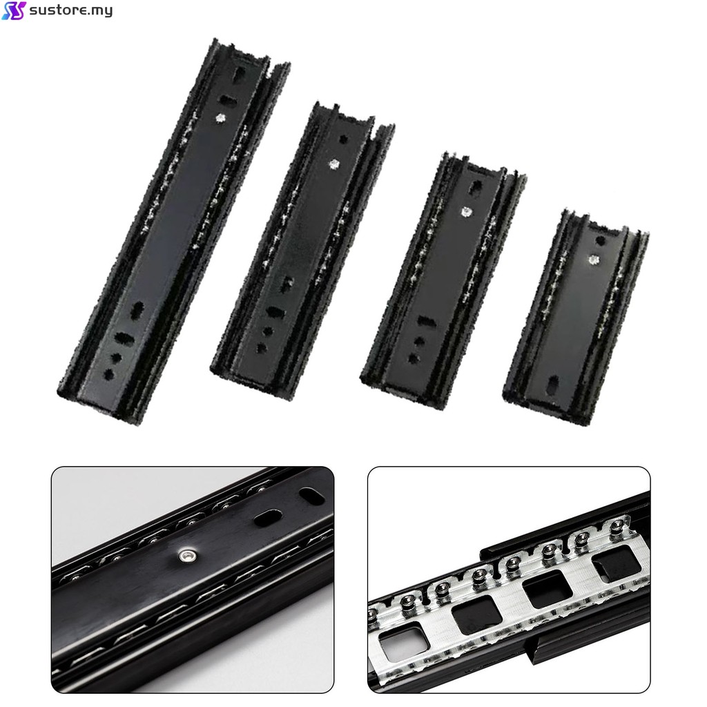 [Super] 45mm Wide 5"6"8" Ultra Short Small Drawer Slides Folding Triple ...