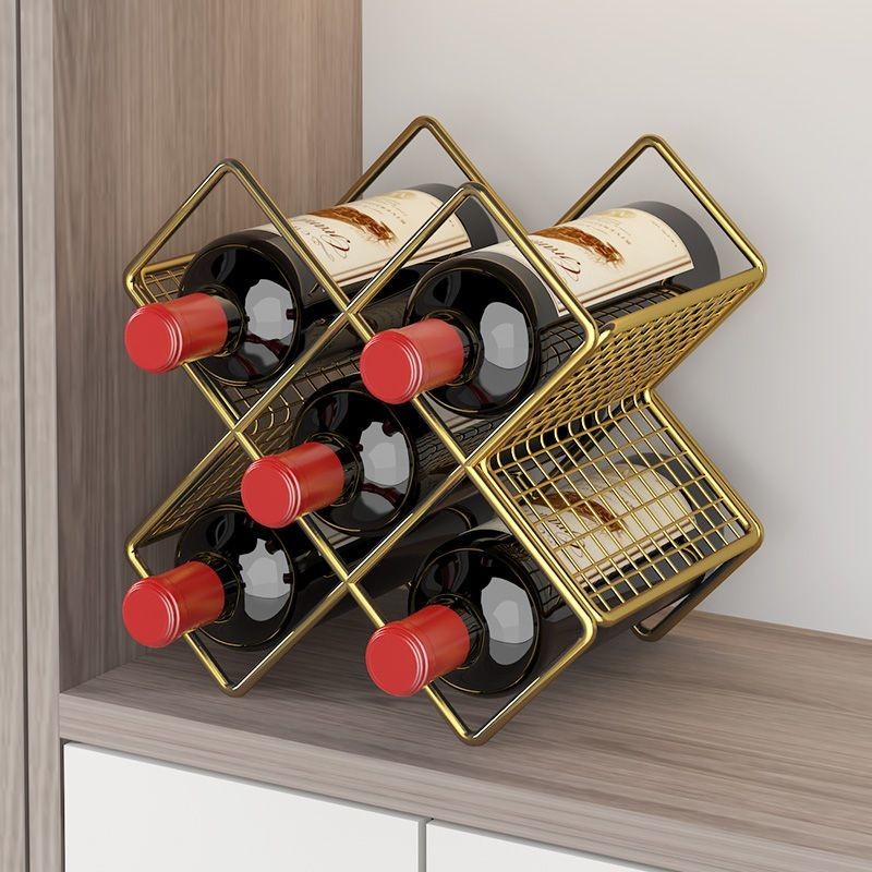 Red Wine Rack Household Decoration Bar High-End Wine Storage Rack ...