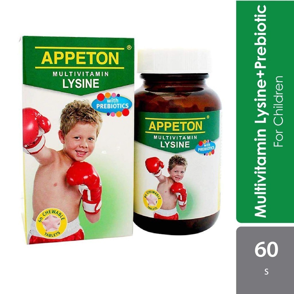 APPETON MV LYSINE WITH PREBIOTIC TAB 60'S (EXP: 09/2025) | Shopee Malaysia