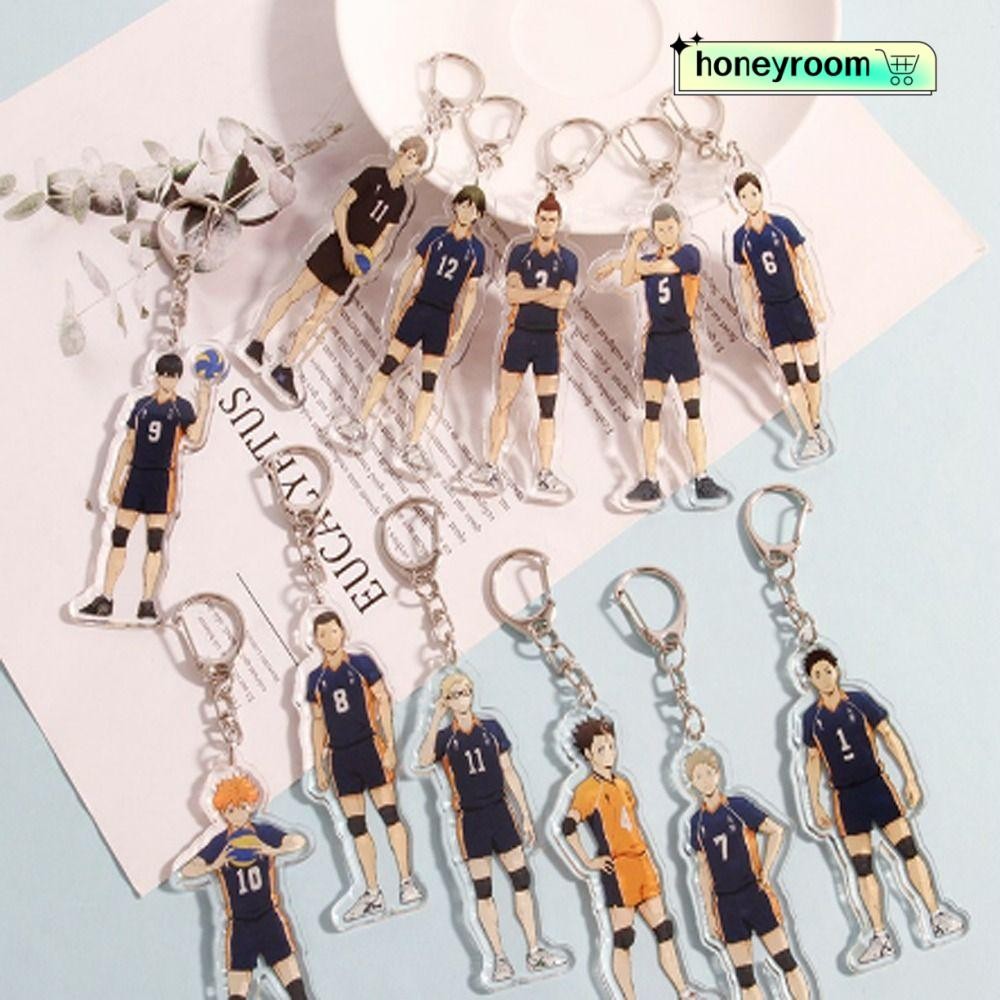 HONEYROOM Key Ring, Acrylic Volleyball Boy Key Chain, 2024 Anime ...