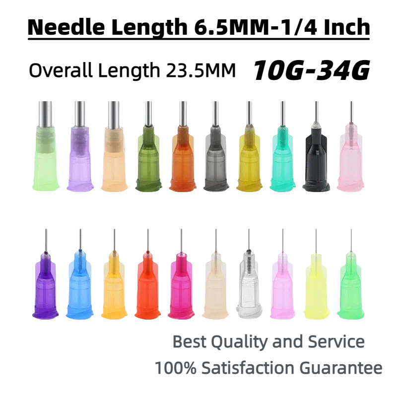 10pcs 6.5mm 1/4-inch 10G-34G Stainless Steel Screw Thread Dispensing ...