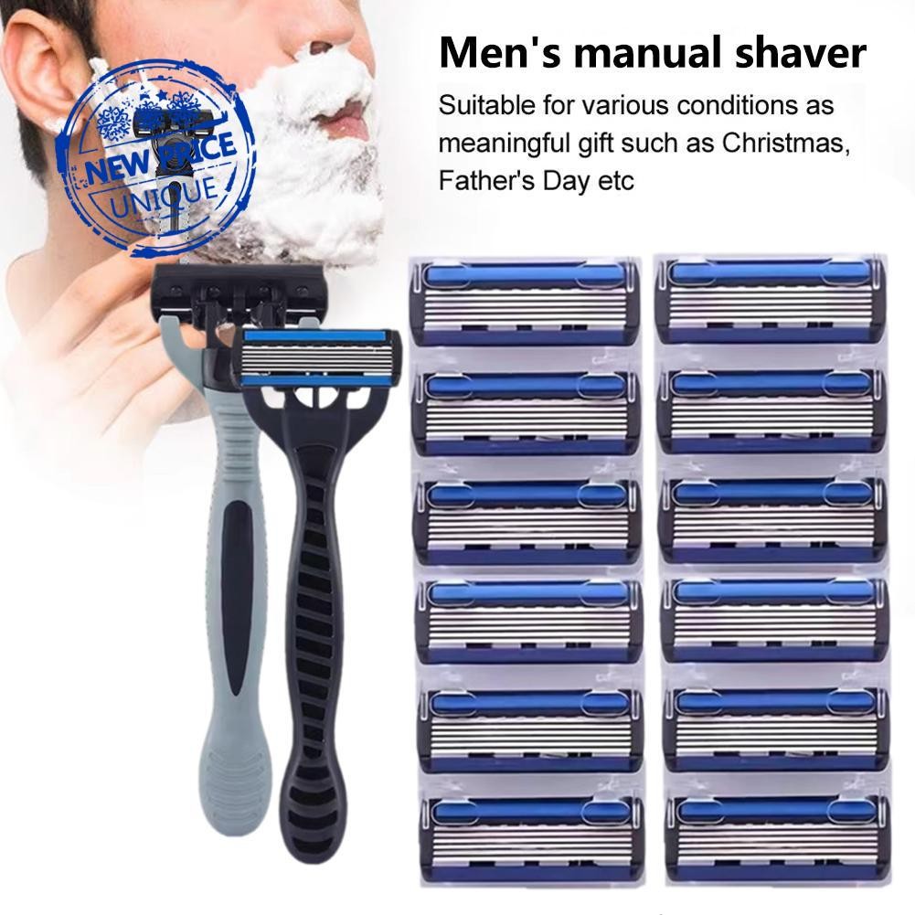 Manual Shaver/men's Razor Replacement Head/reusable Razor Refills ...