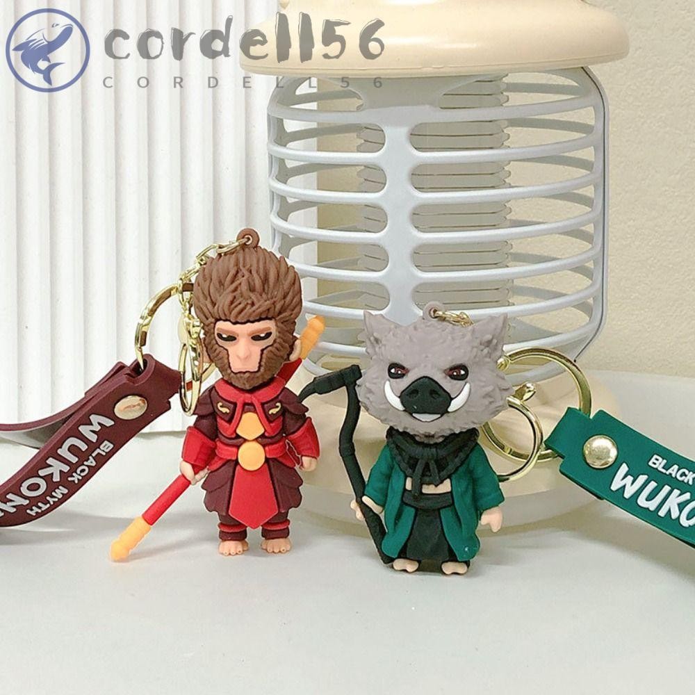 CORDELL Black Myth Wukong Keychain, 3A Game Cartoon Wukong 3D Dolls ...