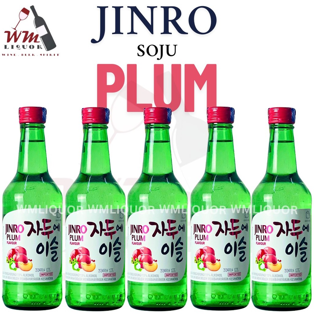 Jinro Soju Plum Flavour Soju 360ML 真露 烧酒 李子味 韩国烧酒 | Shopee Malaysia