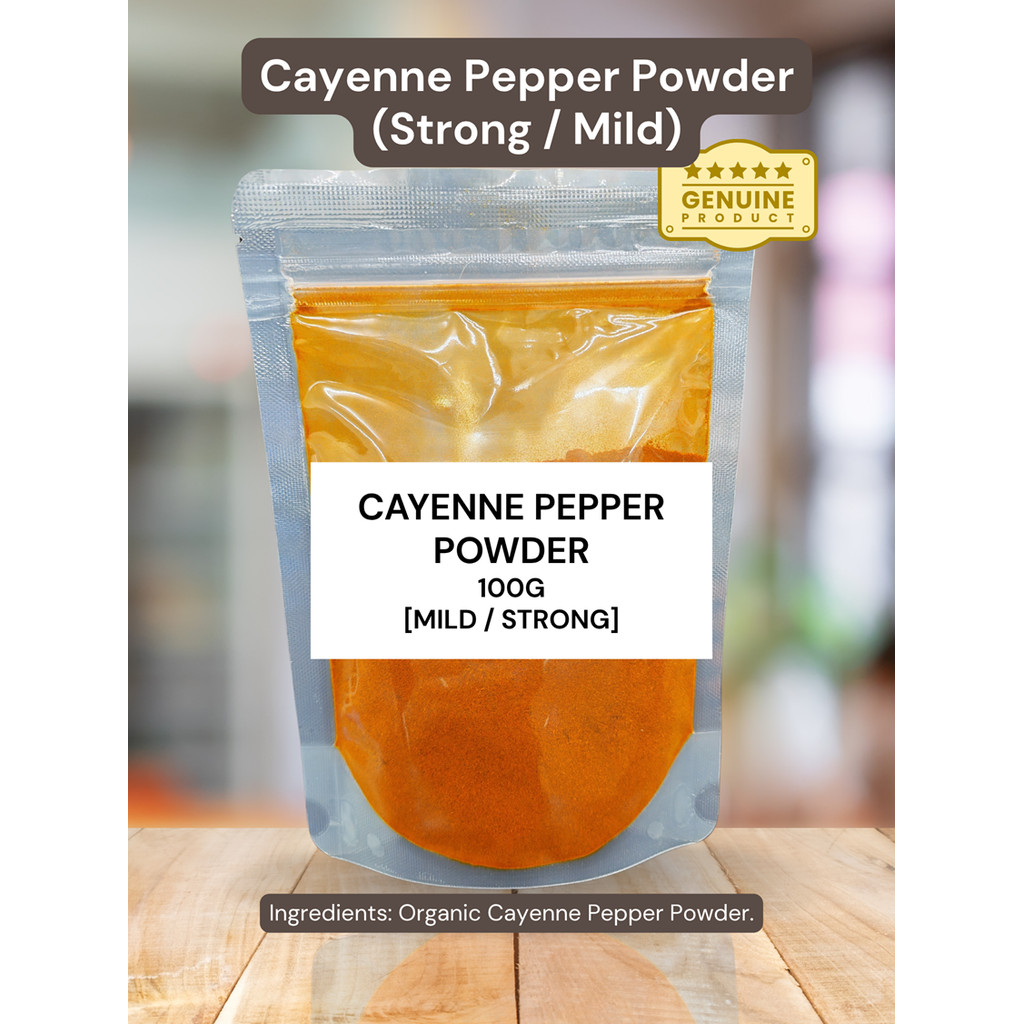 Organic Cayenne Pepper Powder 100g | Shopee Malaysia