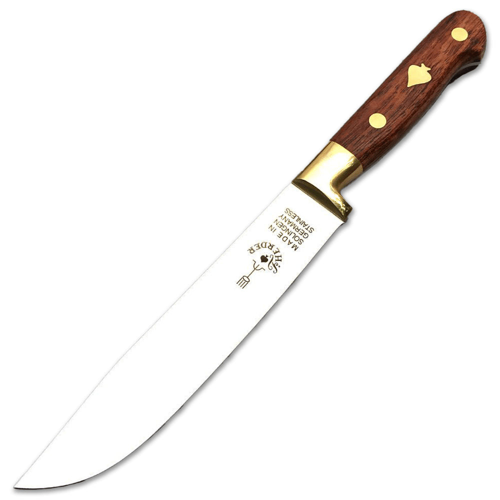F Herder 7 Inch Chef Kitchen Meat Knife Classic Design With Brass