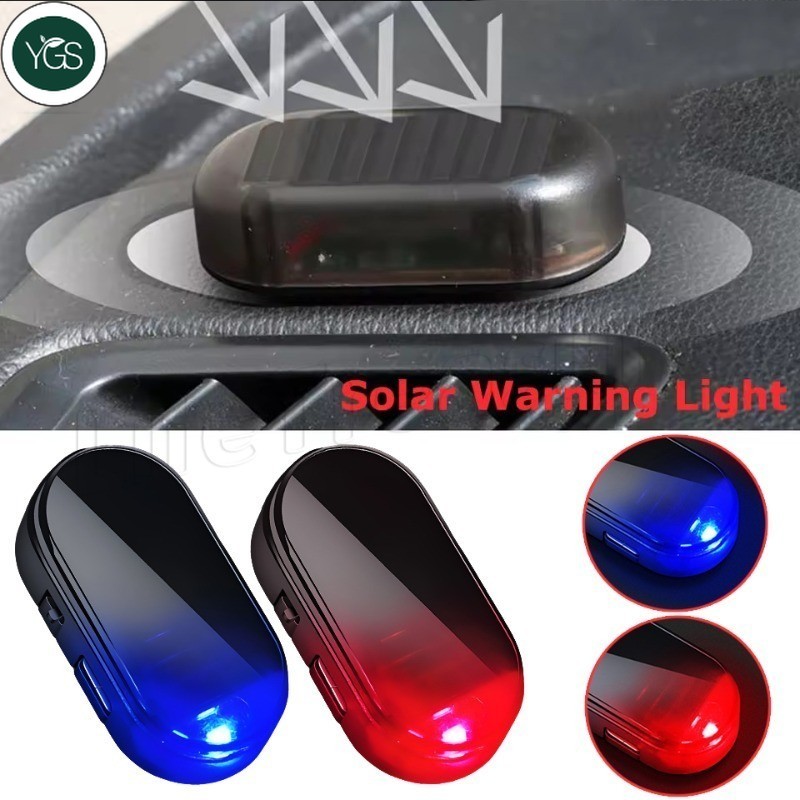 YGB Car Fake Security Light - Anti-Theft Flashing Light - LED Solar ...