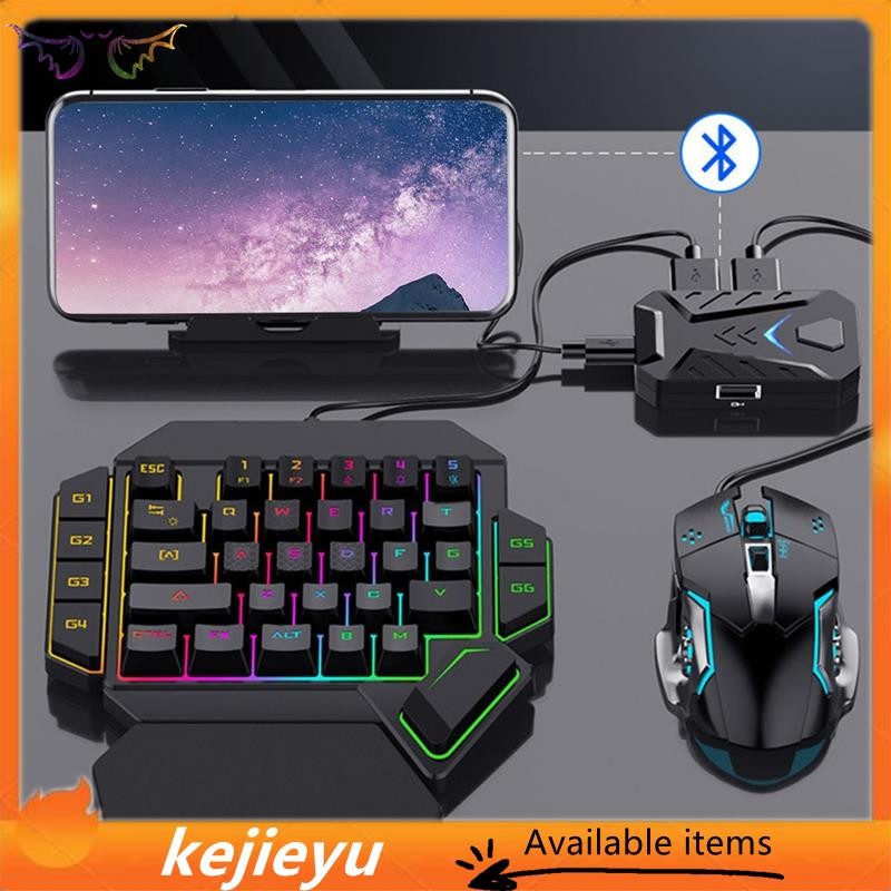 [kejie] Portable Mobile Gaming Keyboard Mouse Converter Adapter MIX PRO ...