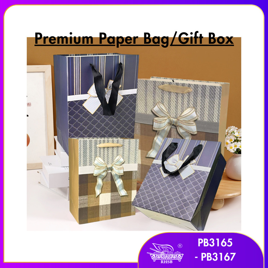 10PCS PAPER BAG WITH HANDLE/ GOODIES BAG/ BIRTHDAY BAG/ PAPER BAG ...