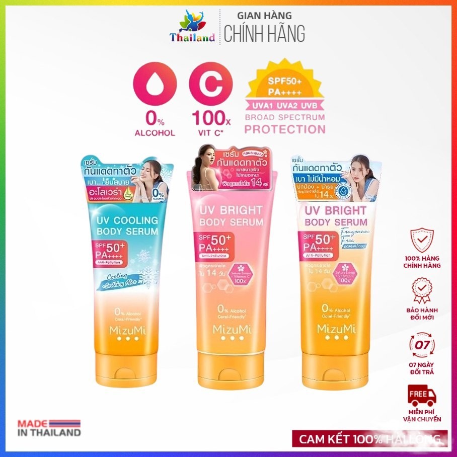 Mizumi UV Bright Body Fragrance Free Fragrance Free Body Sunscreen ...