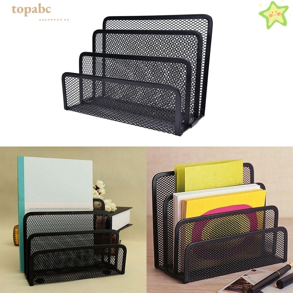 TOPABC Letter Paper Holder Desktop Office Business Card Shelf Book ...