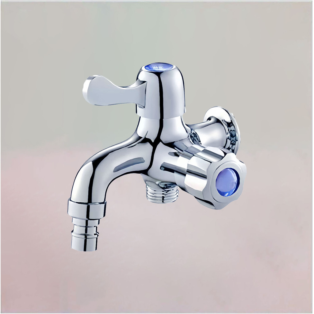 Multi-Purpose Faucet Pool Spout 2-Way Double Tap Washing Machine ...