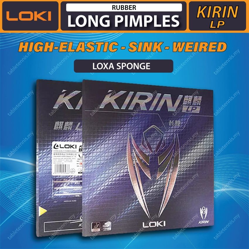 Loki Kirin LP Long Pimples Table Tennis Rubber Getah Ping Pong | Shopee Malaysia