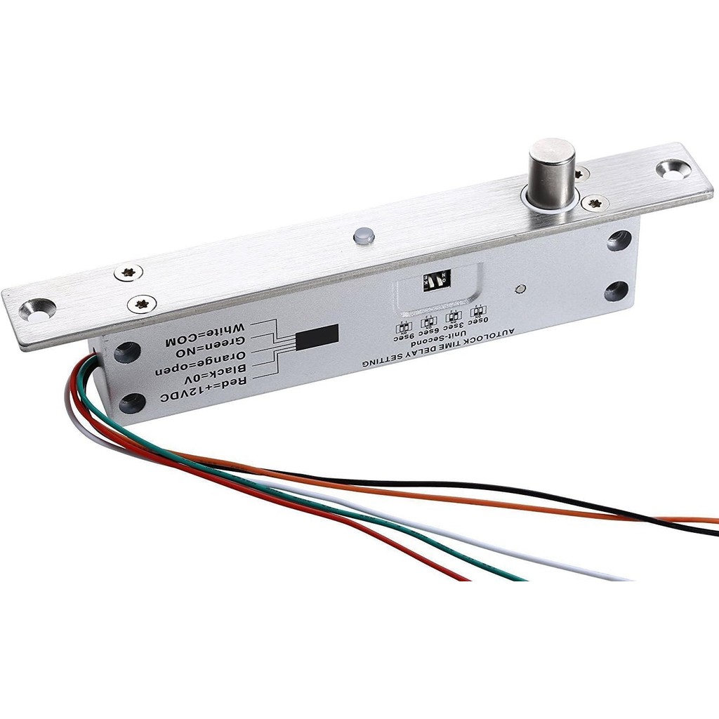 UHPPOTE Fail Secure DC12V Deadbolt Electric Drop Bolt Plug Narrow Door ...
