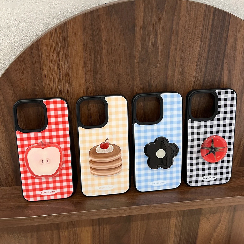 Casing iPhone 16 Hard Cover with Cute 3D Fruit Designs - Red White ...