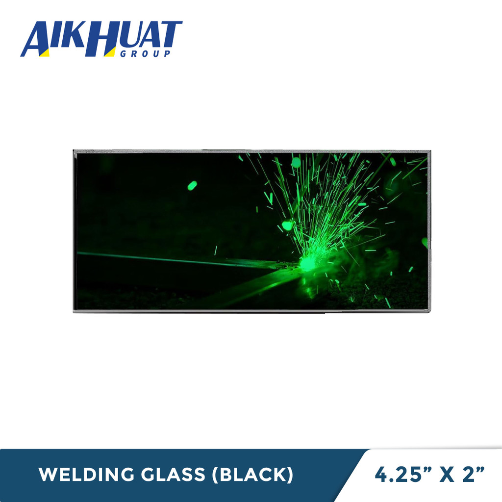 1pc Cermin Hitam Gelap Welding Glass Lens Dark Welding Eye Protection ...