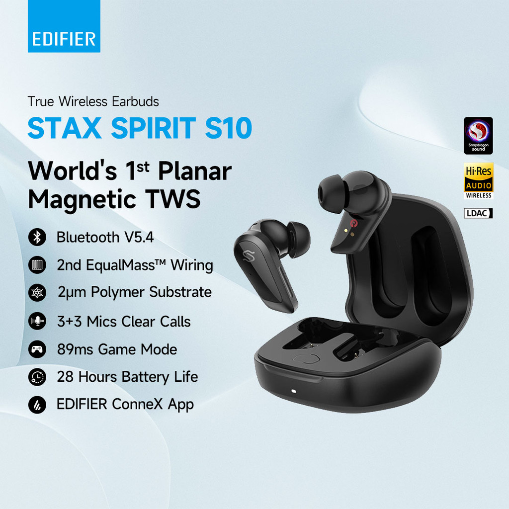 Edifier STAX SPIRIT S10 World's 1st Planar Magnetic TWS Earbuds | Hi ...