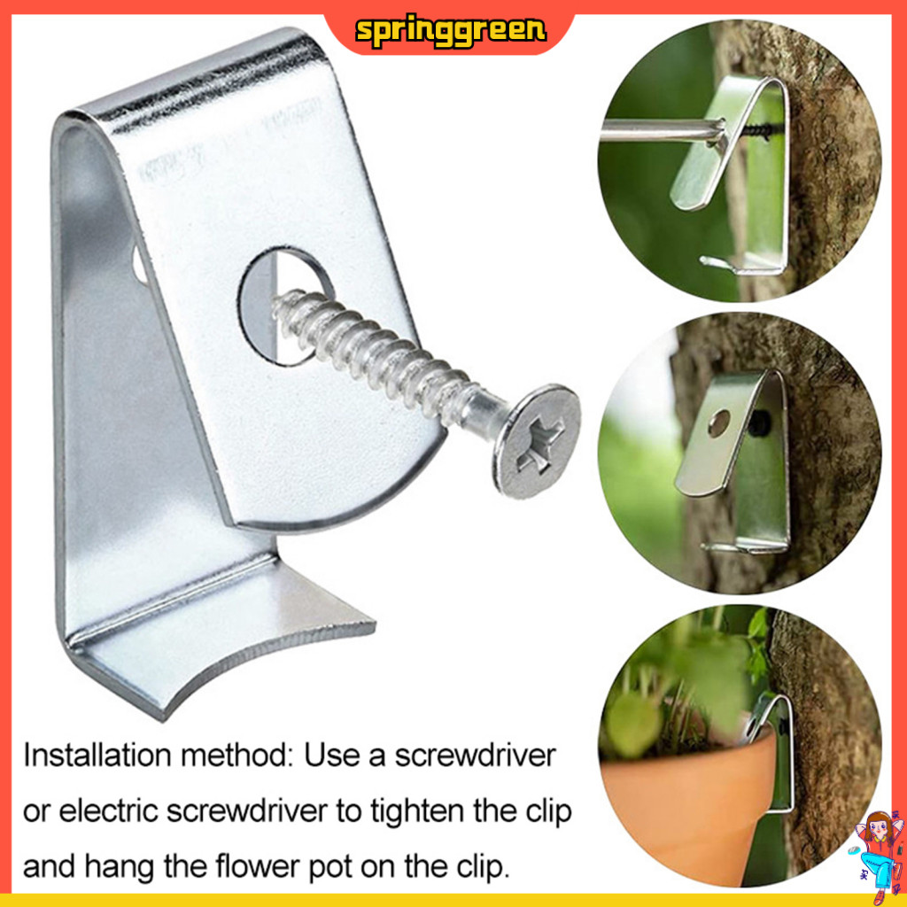 SPRINGGREEN| Strong Load-bearing Plant Clamp Flower Pot Clamp Holder ...