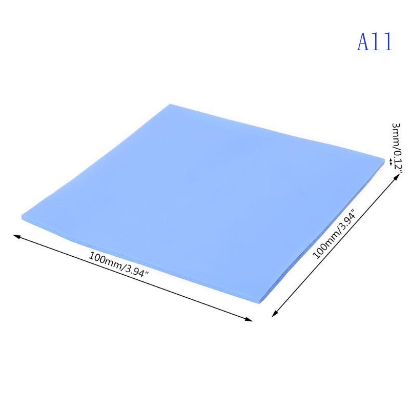 All CPU Thermal Pad 100x100x3mm CPU Chip Heatsink Cooling Thermal ...
