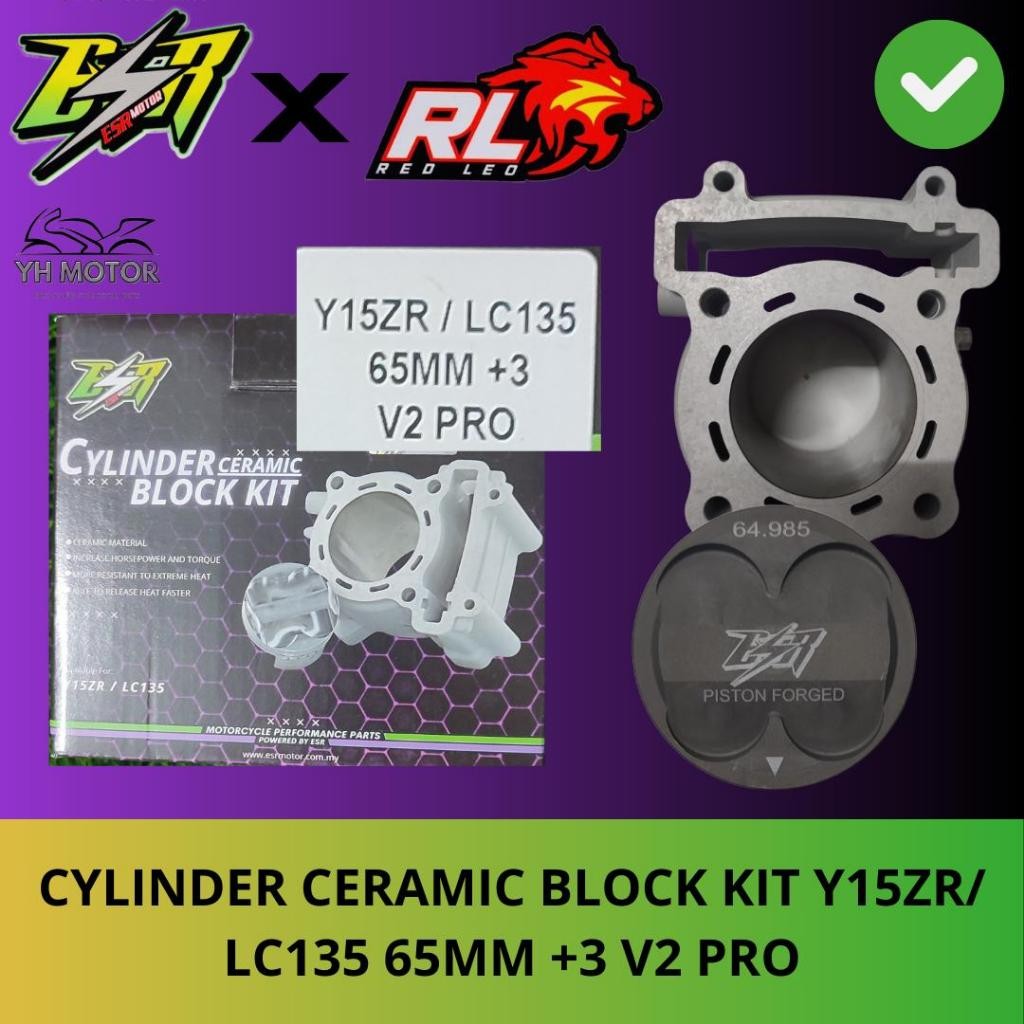 CYLINDER CERAMIC BLOCK KIT Y15ZR/ LC135 65MM +3 V2 PRO | Shopee Malaysia