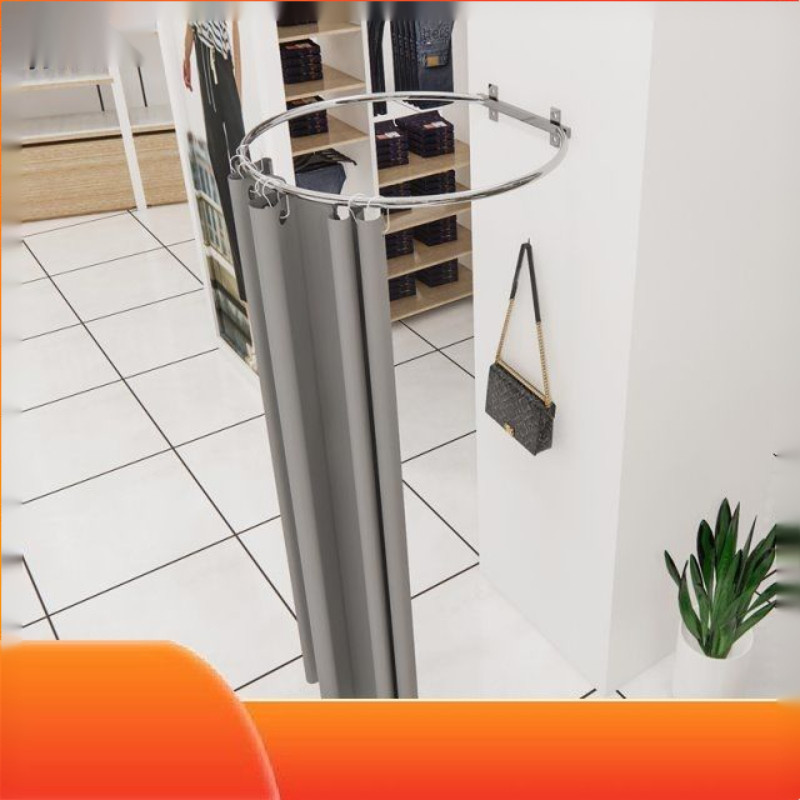 Clothing Store Round Fitting Room Pillar Dressing Room Track Large ...