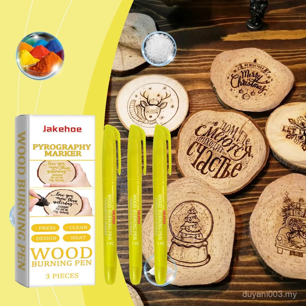 Penanda pirografi Jakehoe pen selar kayu Jiao Ji pen tanda kayu penanda ...