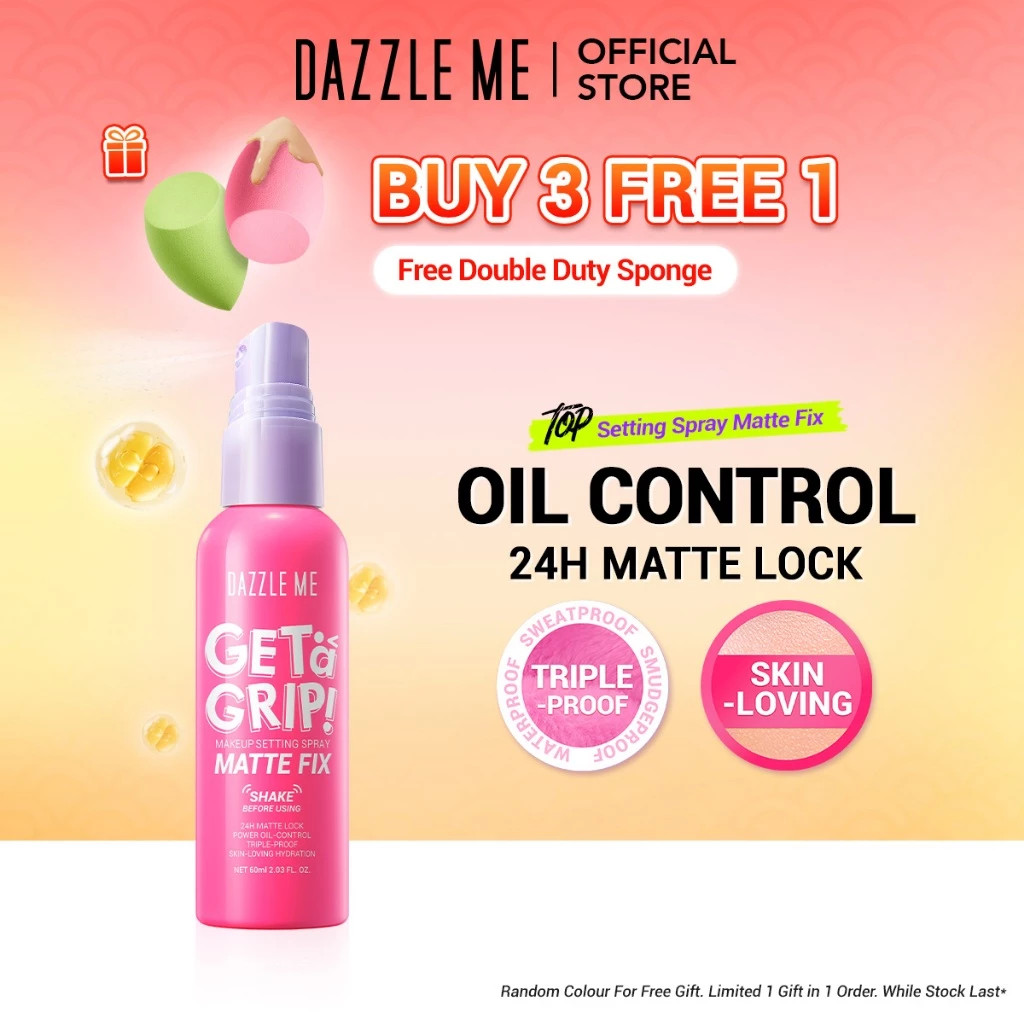 [MUST BUY!!] DAZZLE ME Get a Grip Makeup Setting Spray Matte Fix For ...