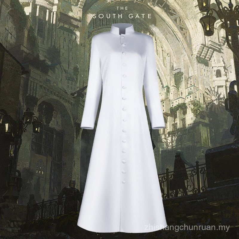 Medieval Priest Costume Wizard Nun Costume cos Medieval Robe Monk ...