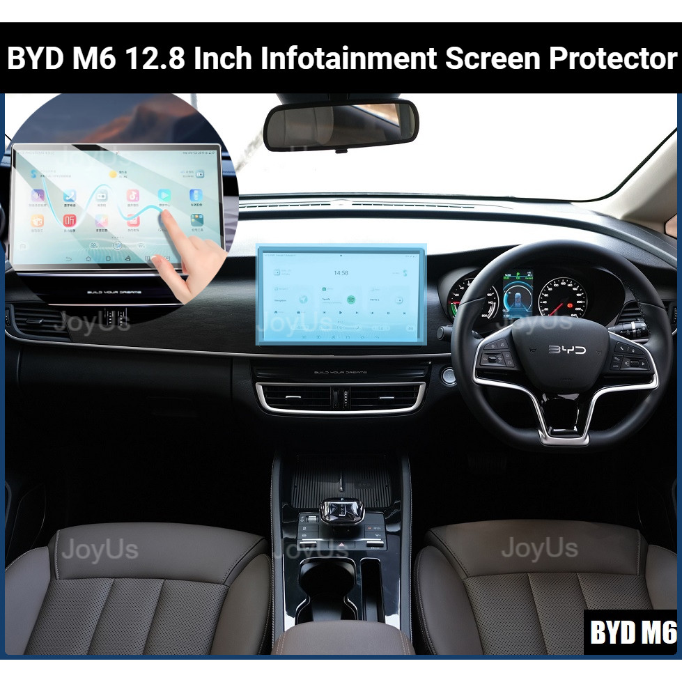 BYD M6 (2024-2025) 12.8 Inch Infotainment Screen Tempered Glass ...