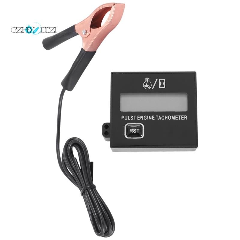 New Gasoline Digital Tachometer Inductive Pulse Tachometer Waterproof ...