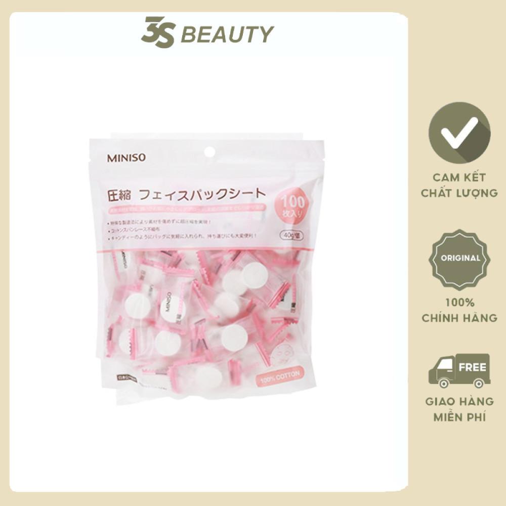 Miniso combo compressed paper mask 10 tablets | Shopee Malaysia