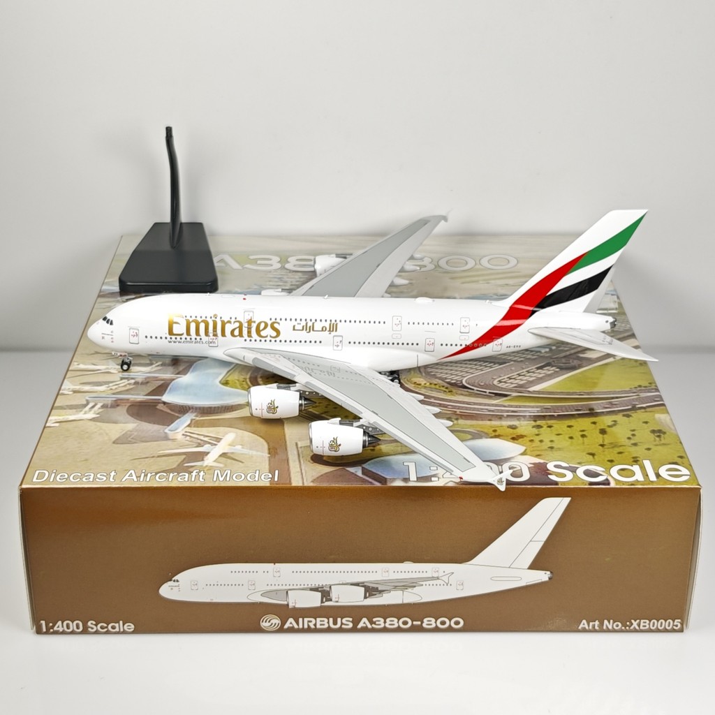 Aviation 1: 400 Emirates A380 A6-EVS A6-EOE Alloy Airplane Model ...