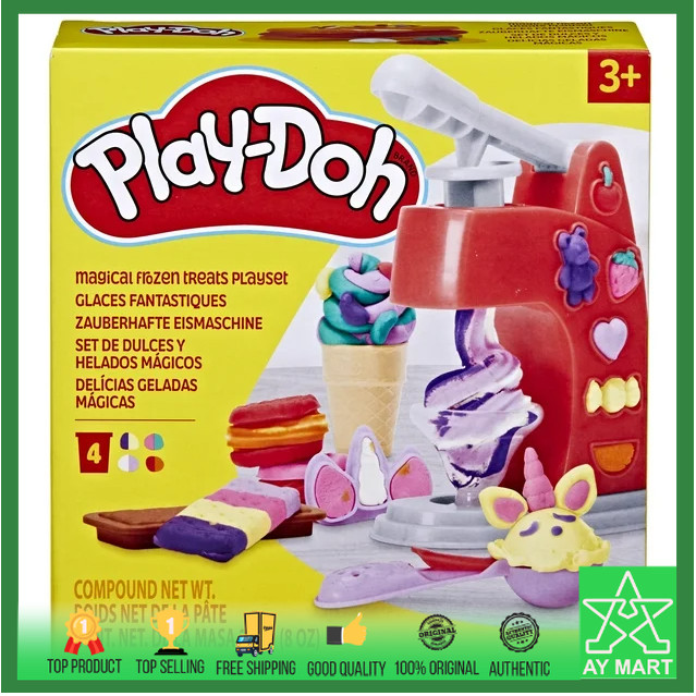 Play-Doh Magical Frozen Treats Ice Cream Playset Unicorn Theme ...