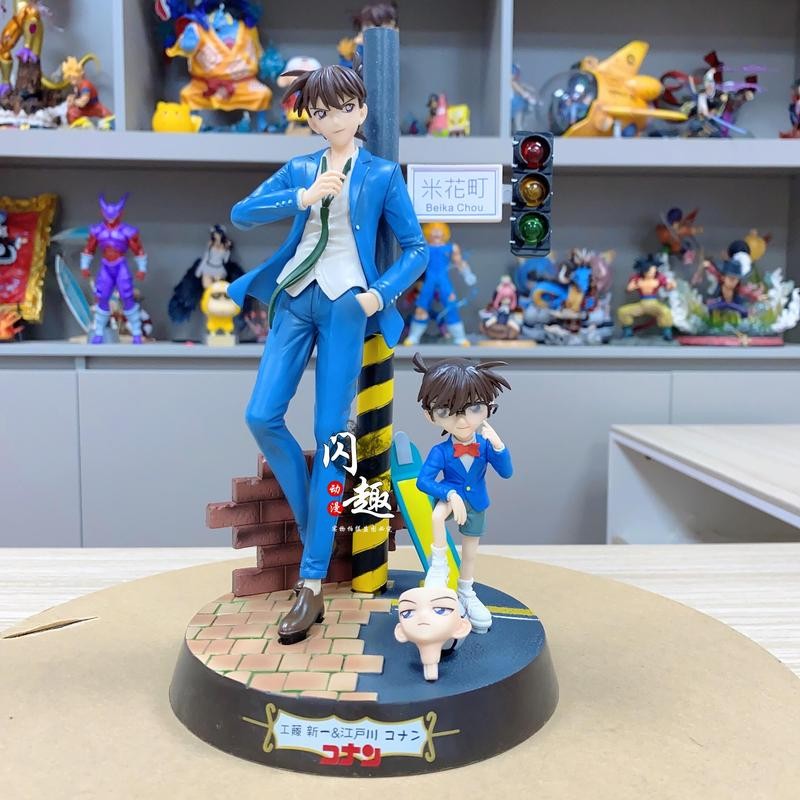 28cm Fire Phoenix Studio Shinichi Kudo Detective Conan gk Anime ...