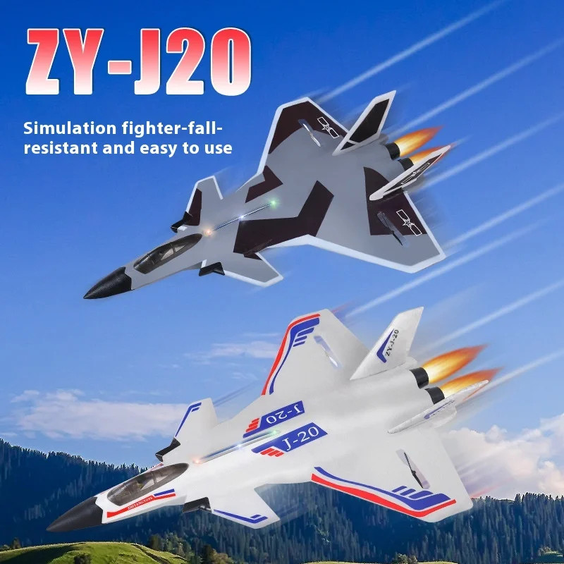 New Rc Plane Remote Control Aircraft J-20 Glider Fighter Model Fixed ...