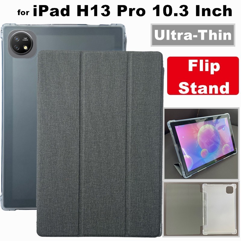 Faux Leather Flip Tablet Case for iPad H13 Pro H13Pro 10.3 Inch 2024 ...