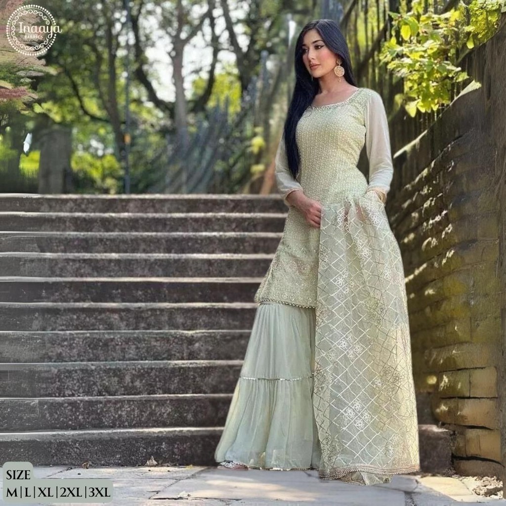 Elegant Garara Sharara 3-Piece Punjabi Suit – Traditional Style for ...