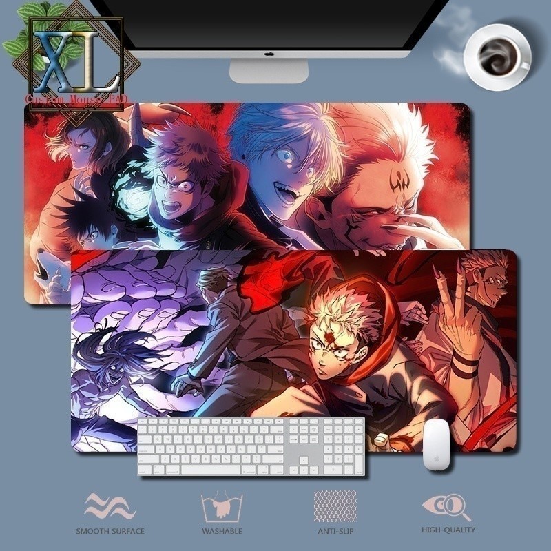 Custom Gaming Mouse XL Pad Jujutsu Kaisen 4 Mouse Pad 90cm x 40cm Extra ...