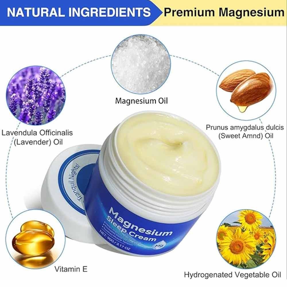 Magnesium Night Cream 90g Magnesium Sleeping Cream Magnesium Sleep ...