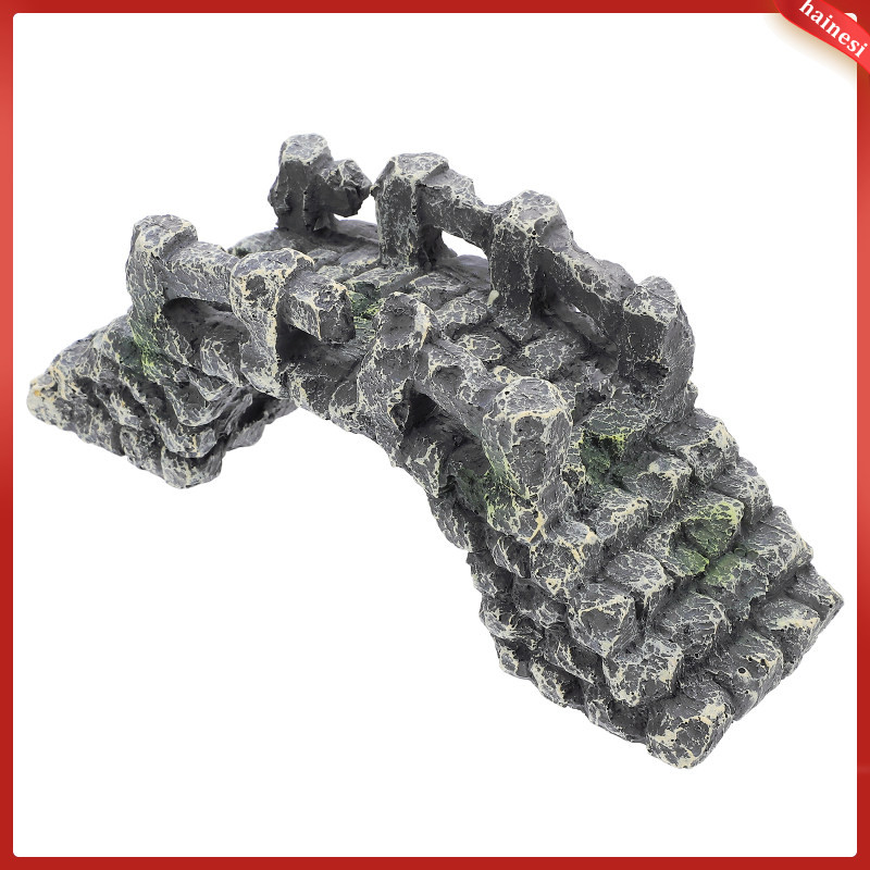 Aquarium Landscaping Bridge Arch Fish Tank Drawbridge Mini House Small ...