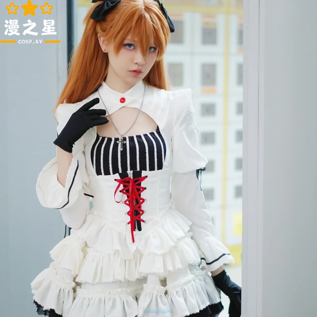 Anime EVA Cosplay asuka gothic lolita Asuka Langley Soryu Tokyo Ayanami ...
