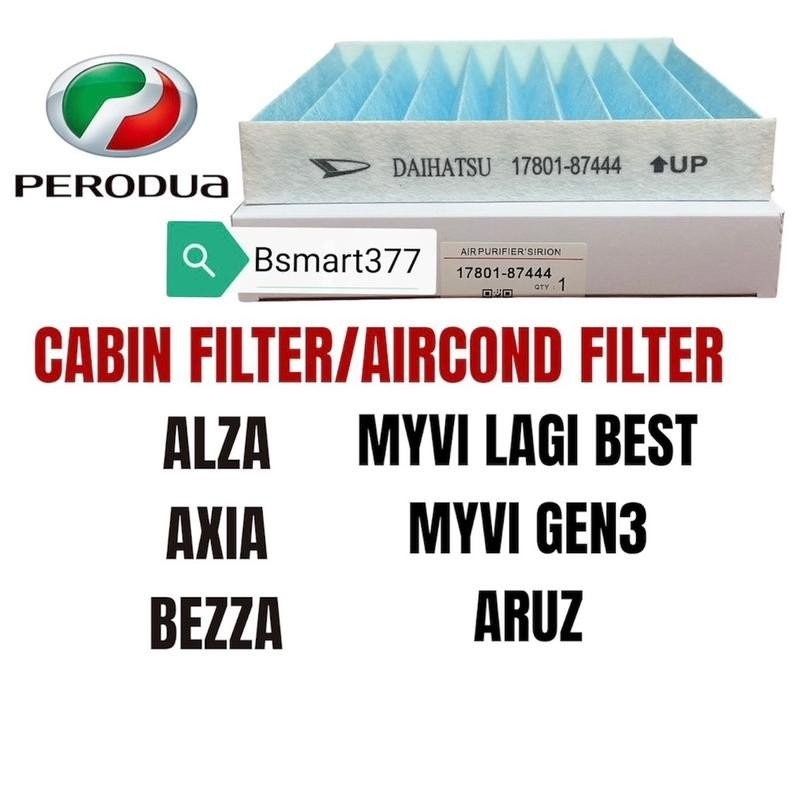 Produa aircond filter axia / bezza / aruz / myvi lagi best / alza 1st ...