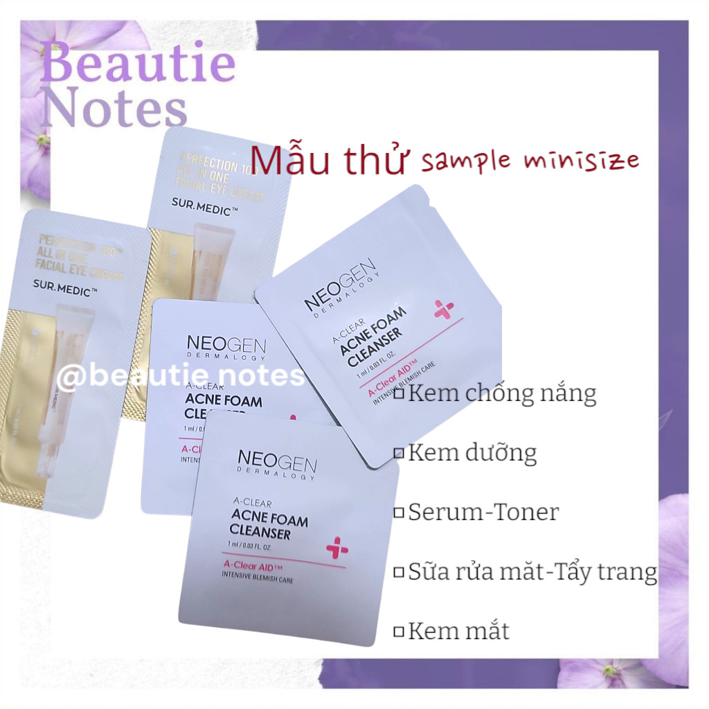 (READY AVAILABLE) sample, travel mini size, eye cream sample, Neogen ...