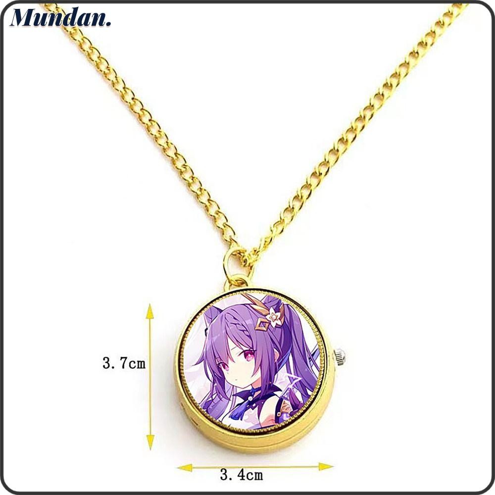 MUNDAN Pocket Watch, Clamshell Type COS Accessory Necklace Watch ...