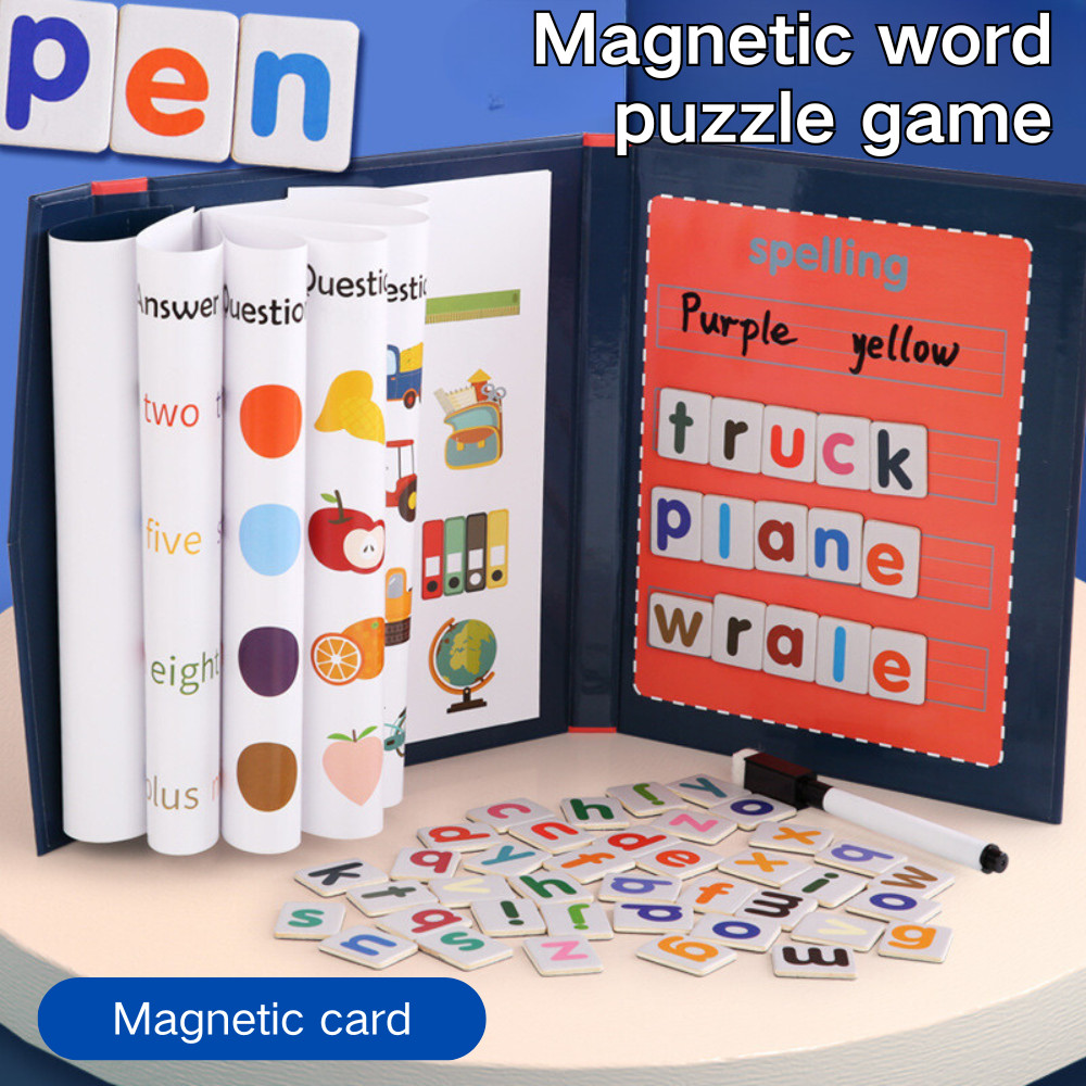 Magnetic alphabet Game, Magnet Spelling Games abc magnetic puzzle kids ...